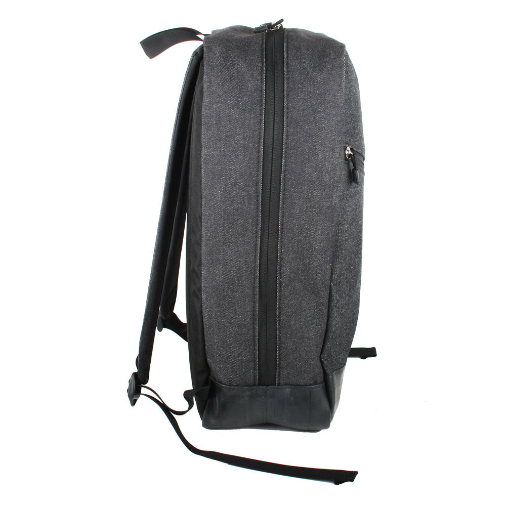 Alchemy Goods- Fremont Salvaged Charcoal Denim Backpack - Green Guru Gear