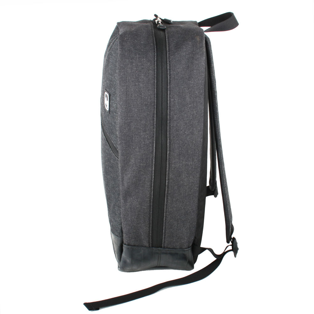 Alchemy Goods- Fremont Salvaged Charcoal Denim Backpack - Green Guru Gear